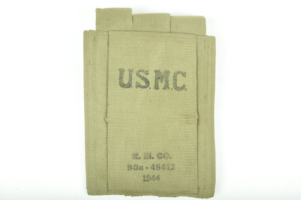 Porte Chargeurs PM Thompson USMC daté 1944 / 3 compartiments – Major ...