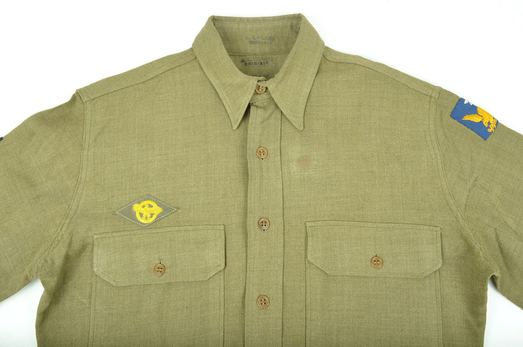 Chemise "moutarde" Nominative / Patch 2nd Army Air Force – Major Military